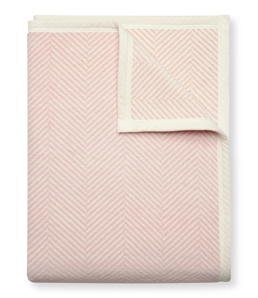 Harborview Herringbone Blush Blanket – ChappyWrap
